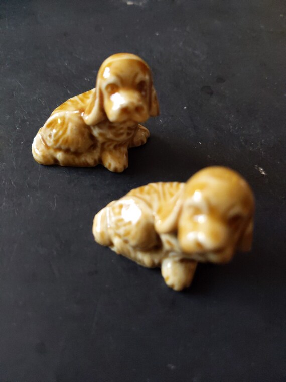 Vintage wade brown dog cocker spaniel whimsy knick knack | Etsy