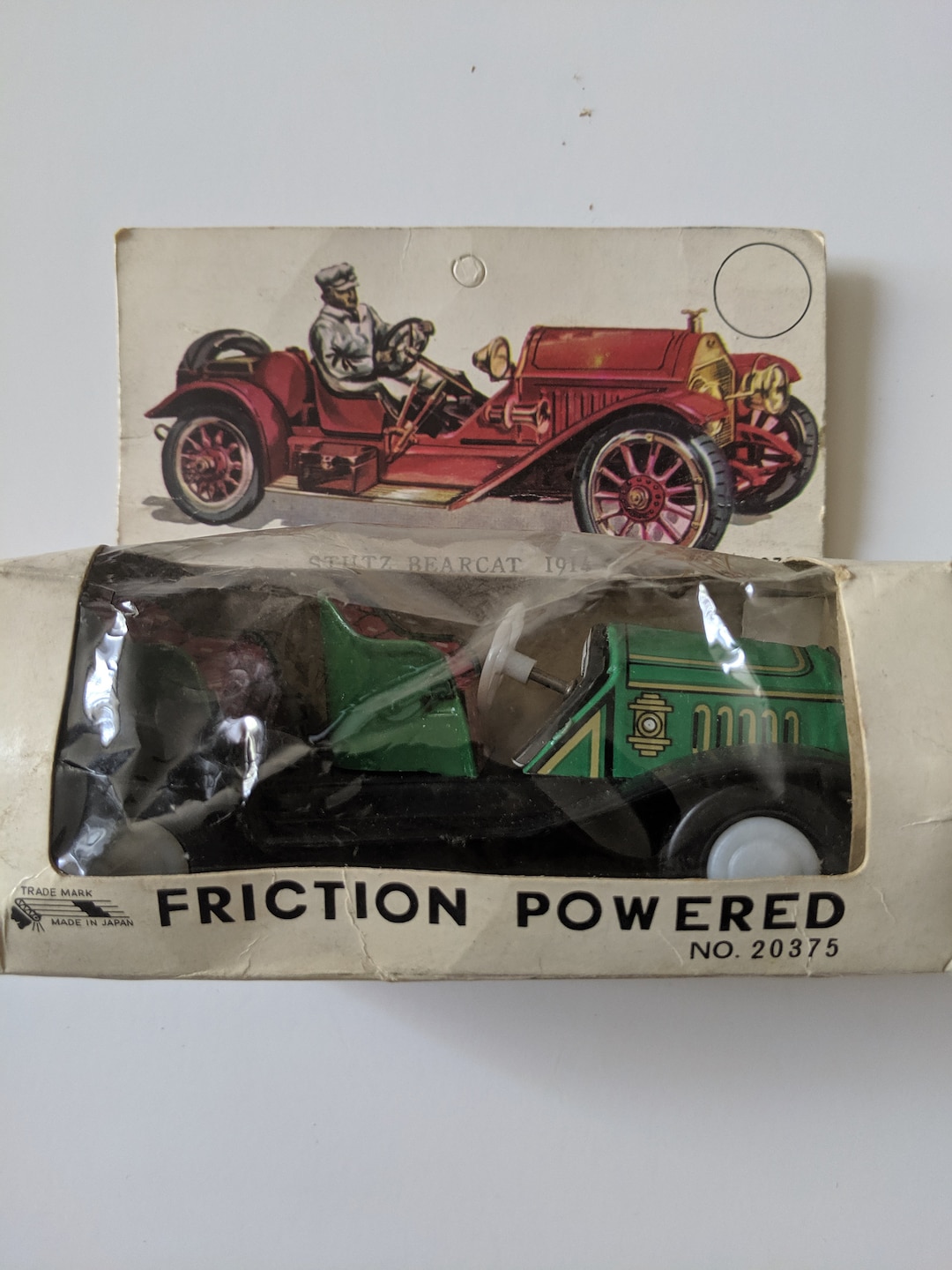 Vintage Old Fashion Friction Powered Toy Car, No. 20375, Stutz Bearcat ...