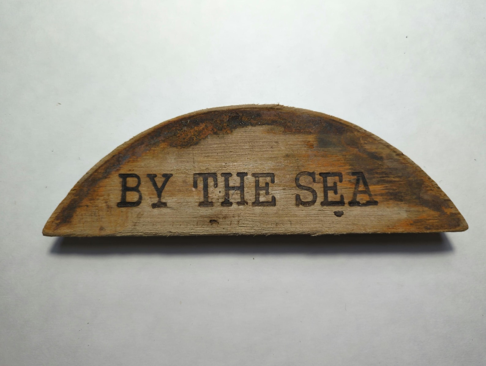 Handmade Wood Burned Drift Wood Sign, by the Sea, Home Decor, Wall ...
