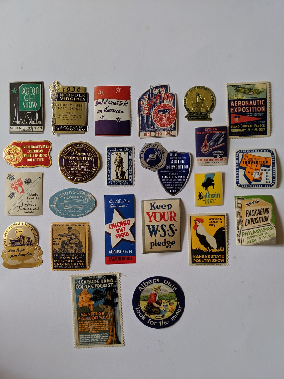 Antique, Vintage, Lot of Poster Stamps, Advertising Stamps, Cinderella ...