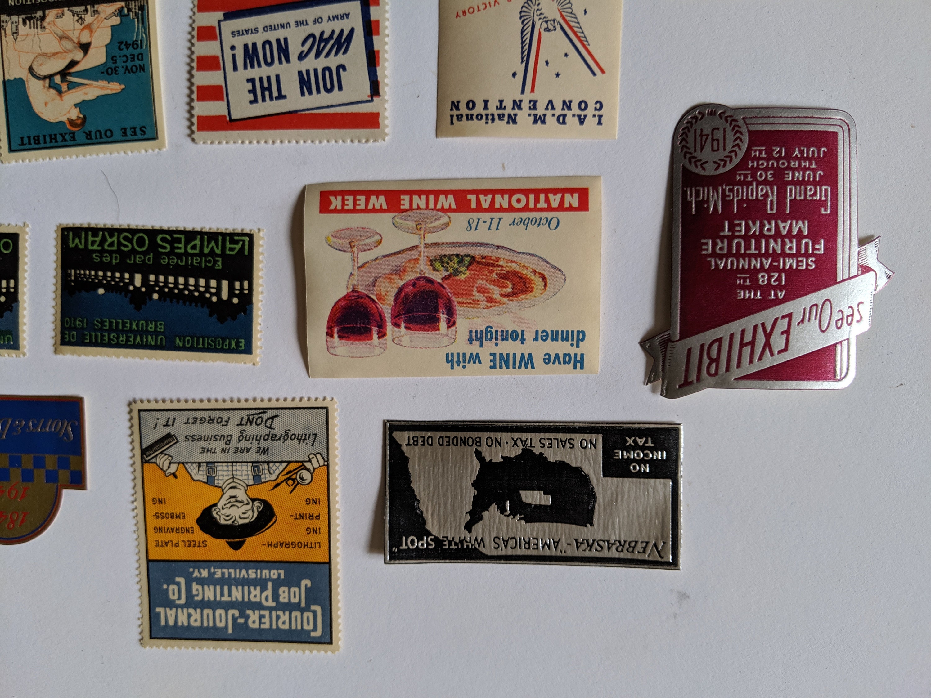 Antique Vintage Lot of Poster Stamps Advertising Stamps - Etsy Denmark