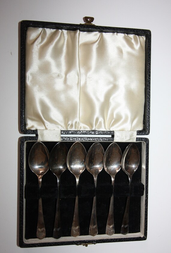Vintage Antique Set of 6 Tea spoons Sheffield England EPNS | Etsy