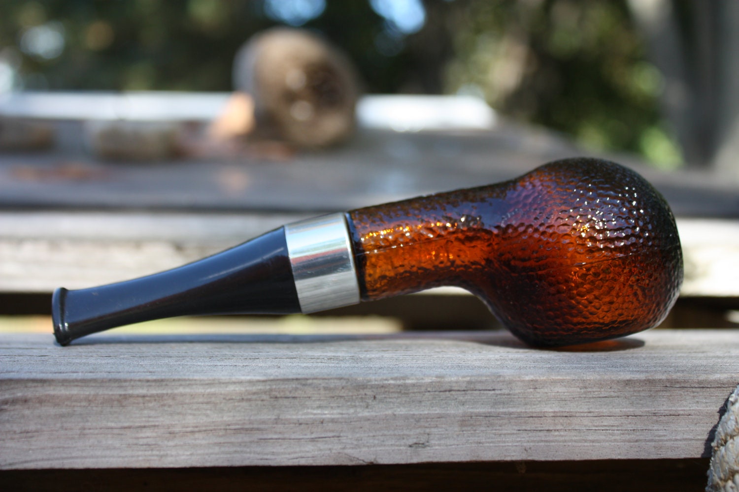 Vintage Avon Amber Glass and Plastic Pipe-tai Winds After | Etsy