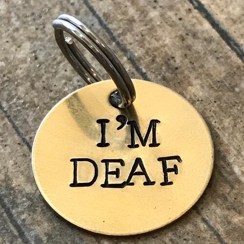 Personalized Dog Tag I'm Deaf Deaf Dog Tag Deaf Dog | Etsy