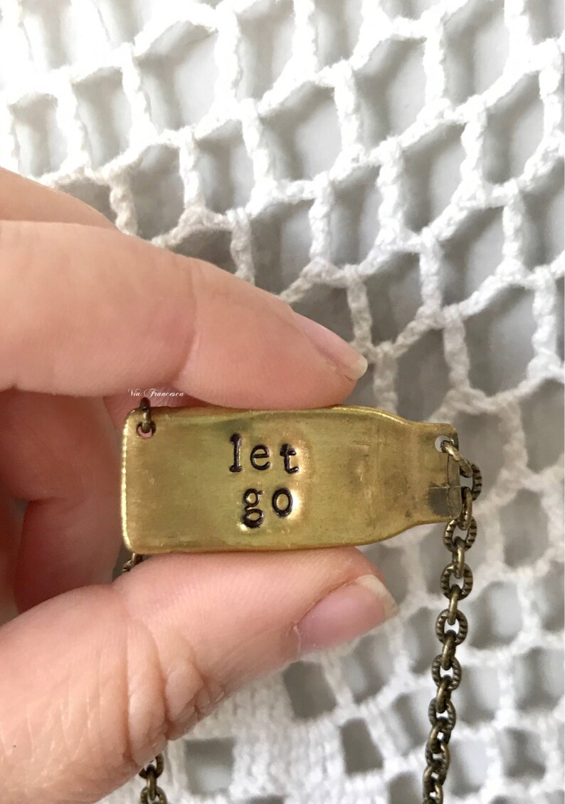 Hand Stamped Shell Casing Necklace Repurposed Bullet | Etsy