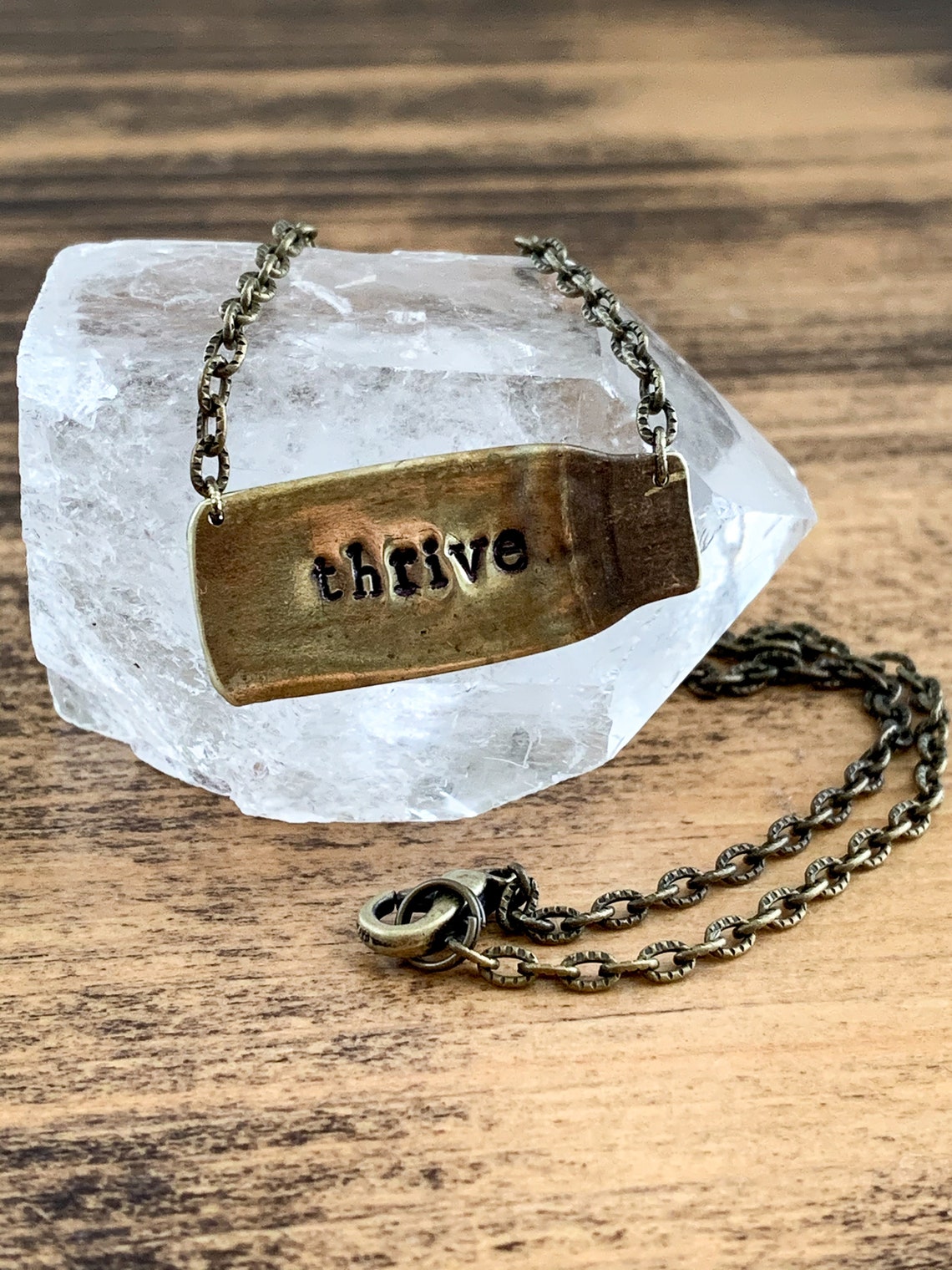 Hand Stamped Shell Casing Necklace Repurposed Bullet | Etsy