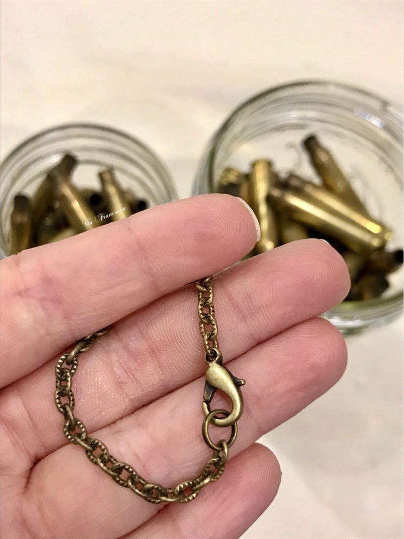 Hand Stamped Shell Casing Necklace Repurposed Bullet | Etsy