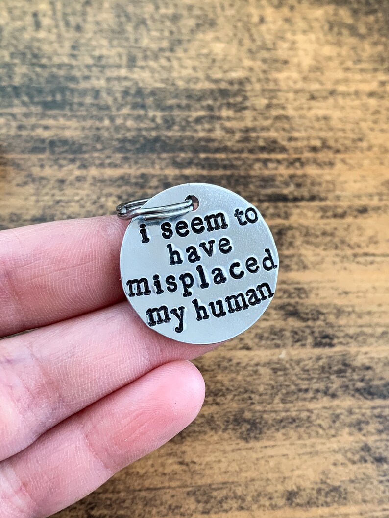 Hand Stamped Pet Tag I Seem to Have Misplaced My Human - Etsy
