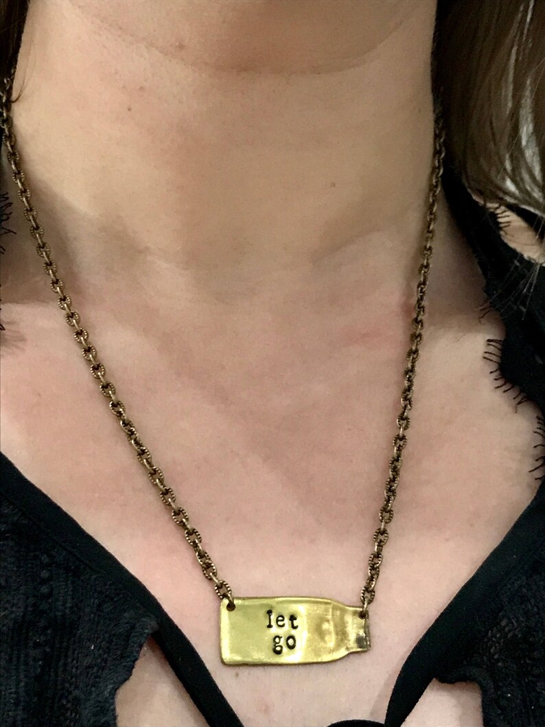 Hand Stamped Shell Casing Necklace Repurposed Bullet | Etsy