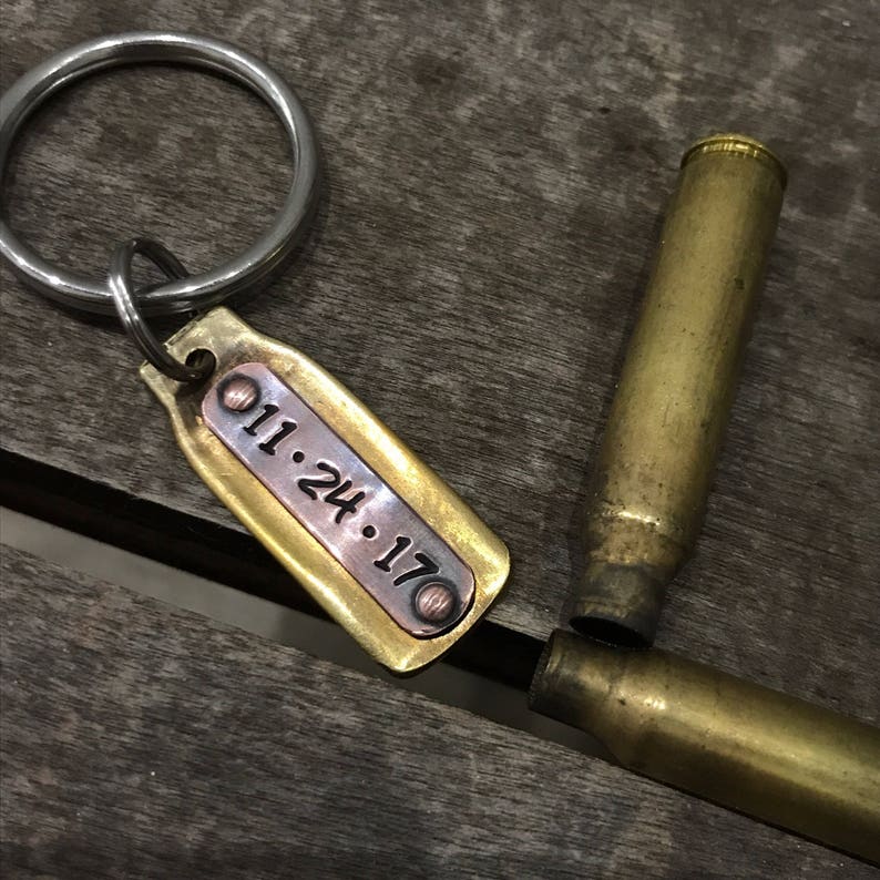 Custom Shell Casing Keychain With Copper Brass Bullet - Etsy