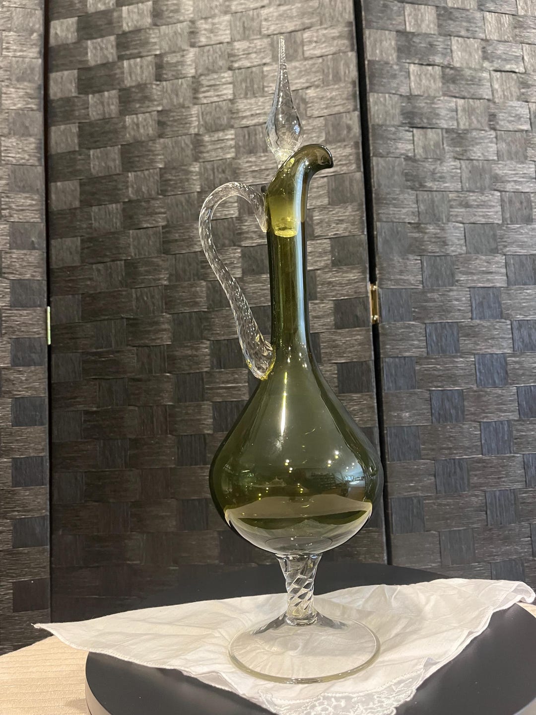 Vintage Italian Guildcraft Mid Century Modern Glass Decanter - Etsy