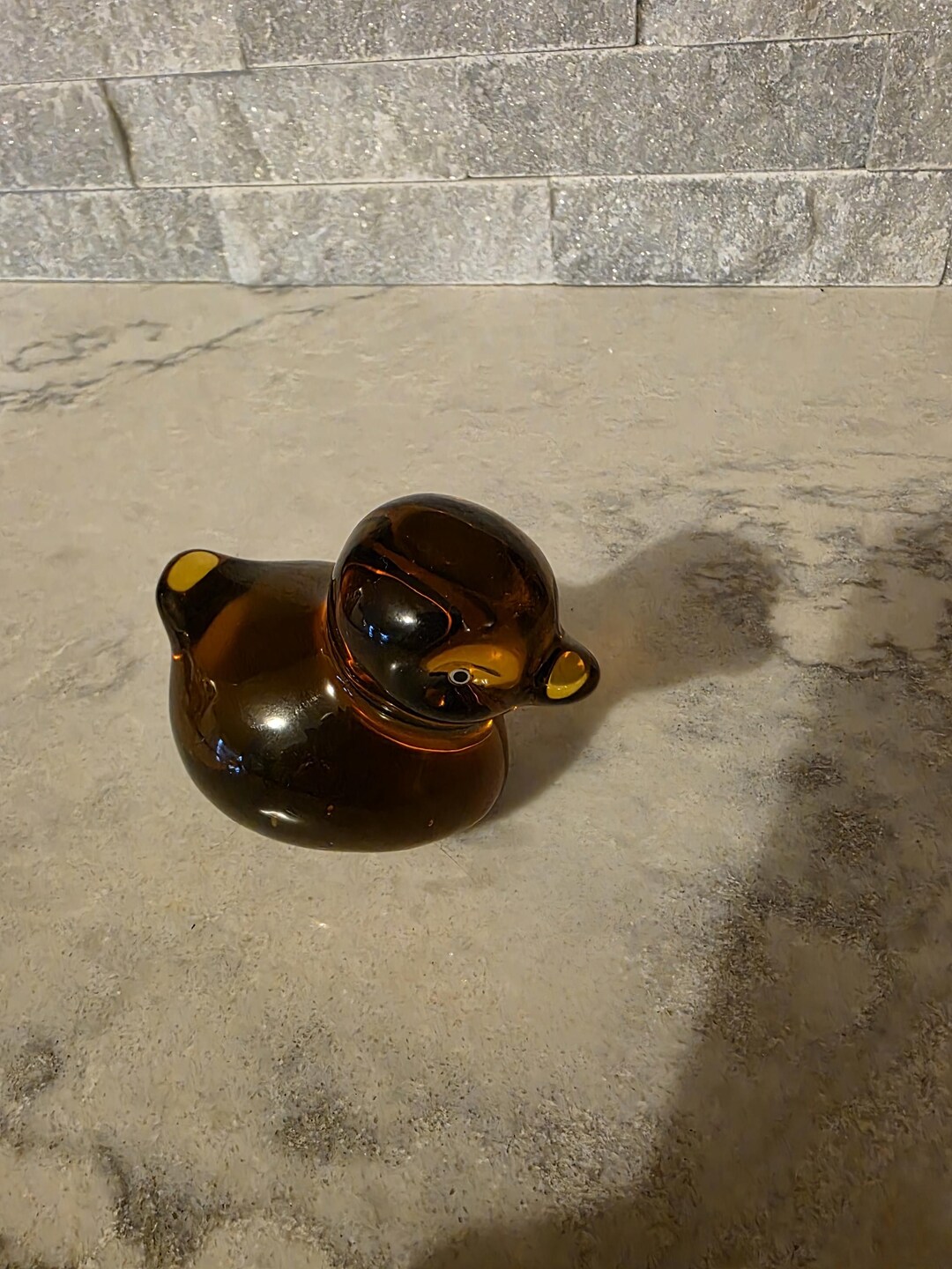 Amber Glass Bird - Etsy