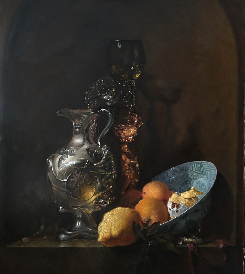 Professional Museum Copy of the Painting by Willem Kalf. Still Life ...