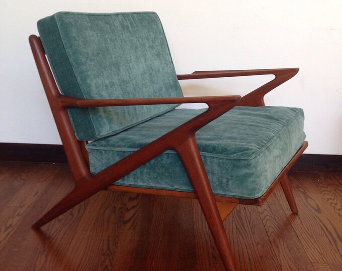 Mid Century Modern Teak Selig Z Chair by Poul Jensen - Etsy