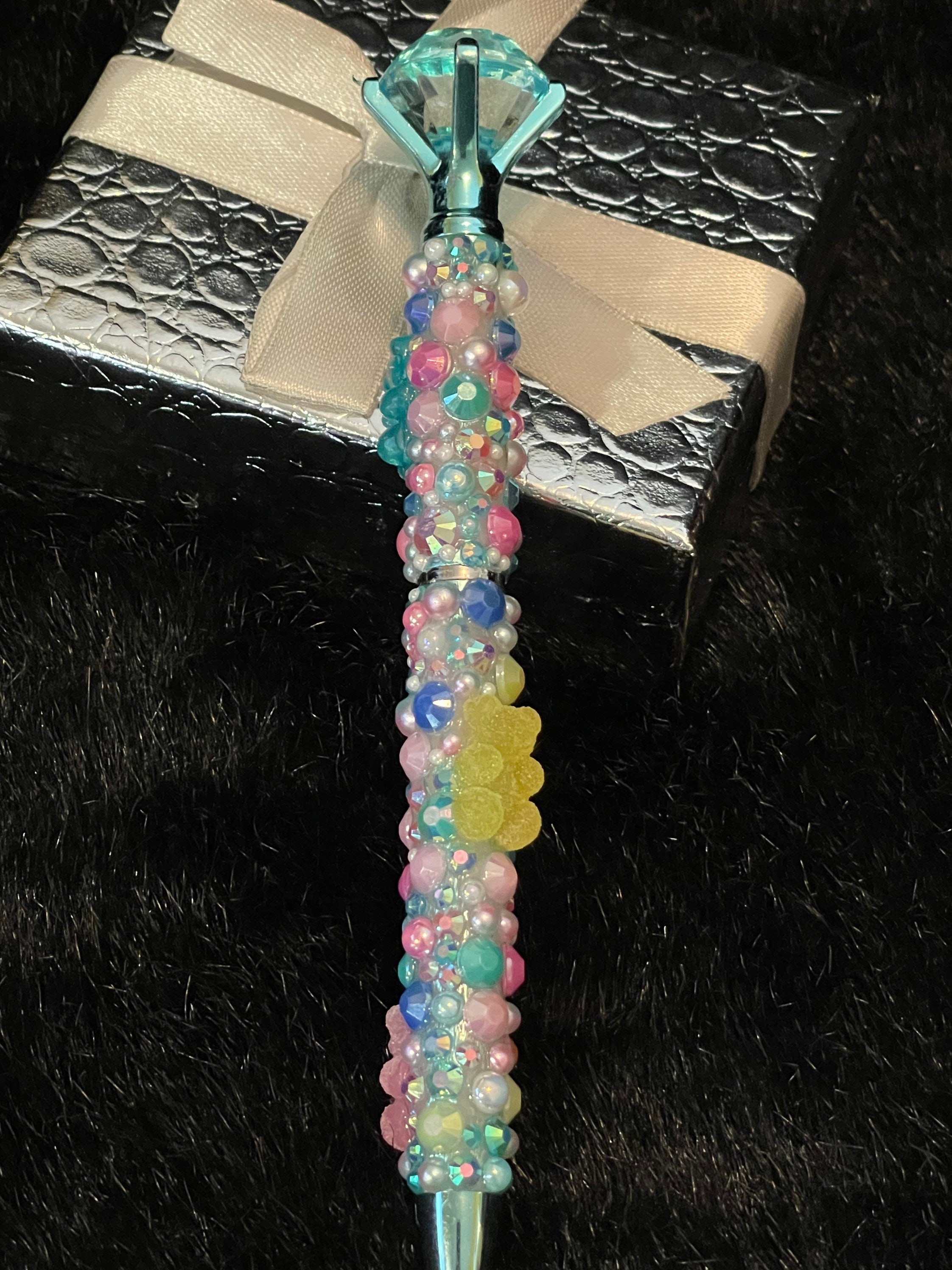 Home & Living Office & School Supplies Pearl and Rhinestone Ink Pen ...