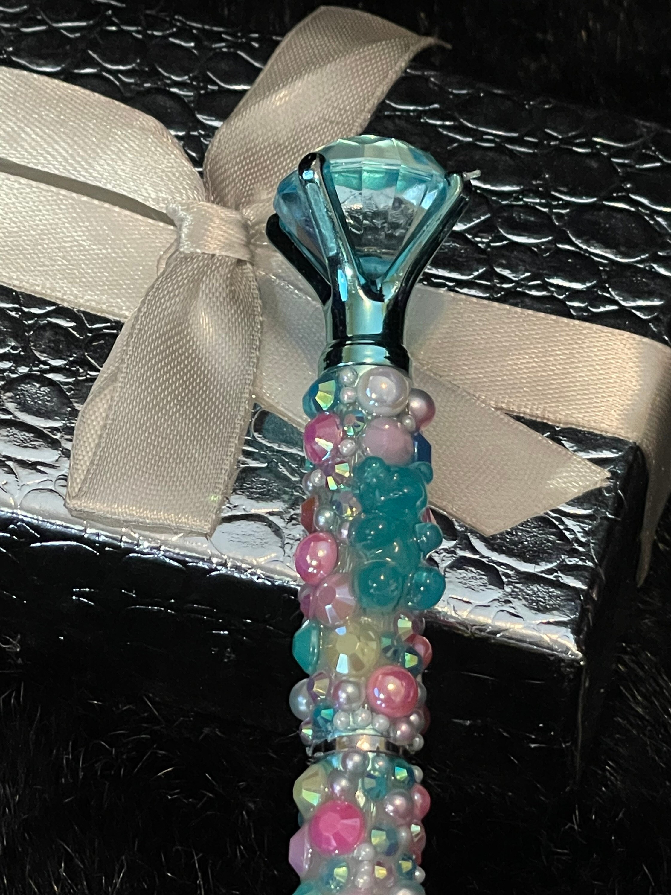 Home & Living Office & School Supplies Pearl and Rhinestone Ink Pen ...