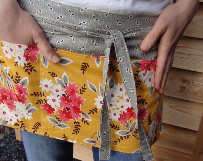 Half Apron Waitress Apron Cafe Apron Simply Josephine - Etsy