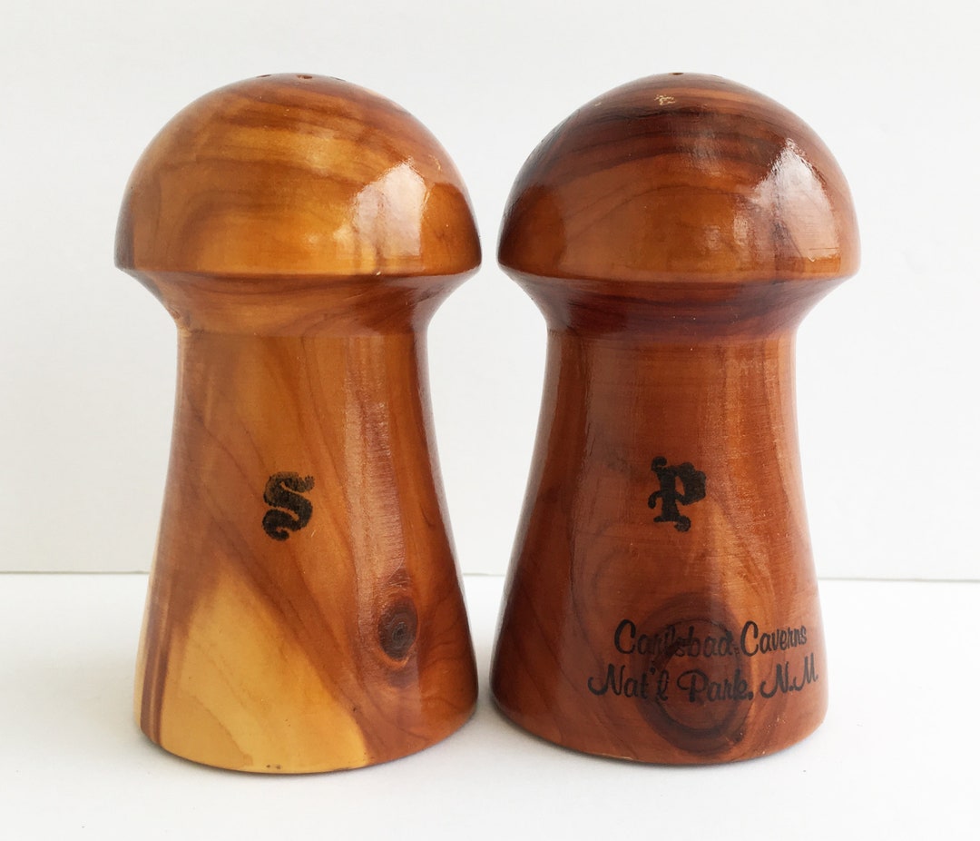Carlsbad Caverns New Mexico Mushroom Salt and Pepper Souvenir Shakers ...