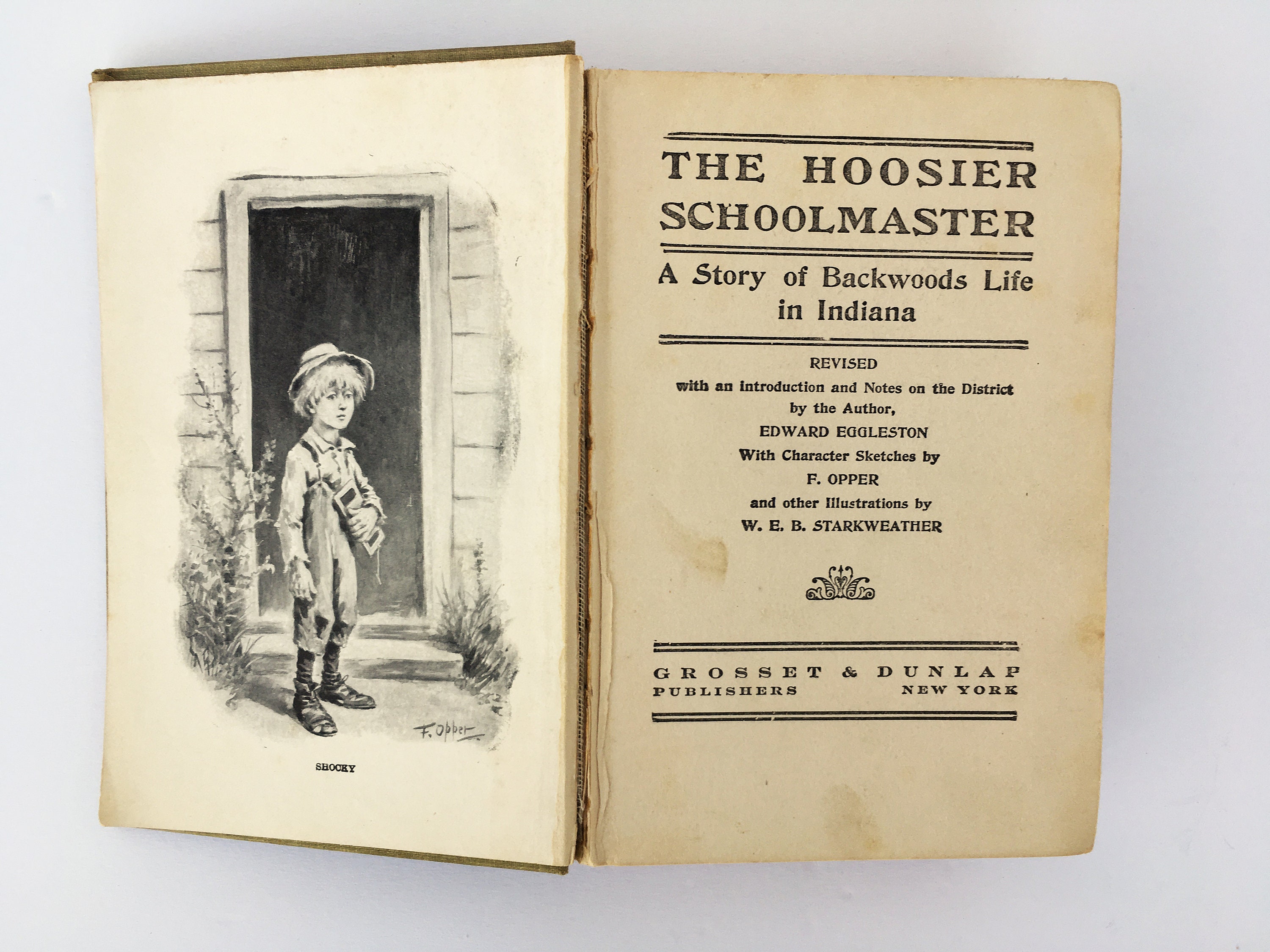 The Hoosier Schoolmaster by Edward Eggleston Antique Vintage Book 1899 ...
