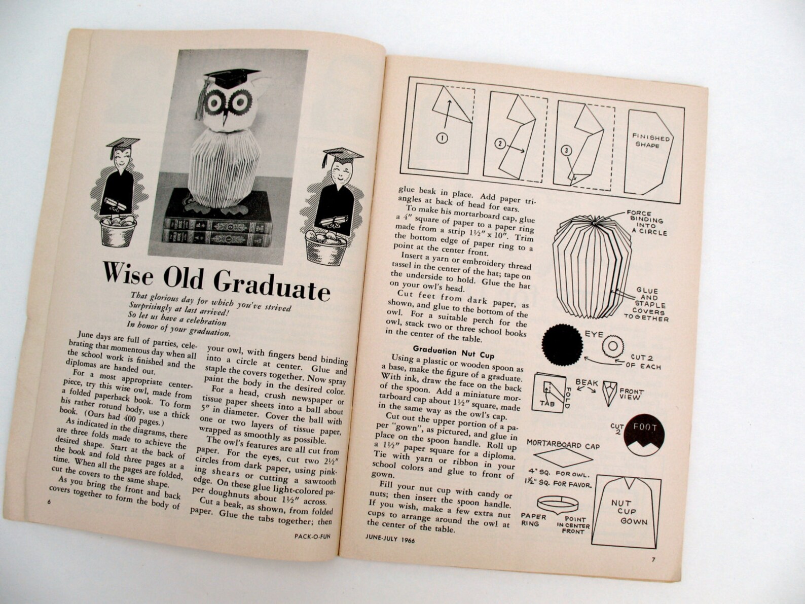 Pack-o-fun Scrap Craft Magazine June July 1966 Upcycling Recycling in ...