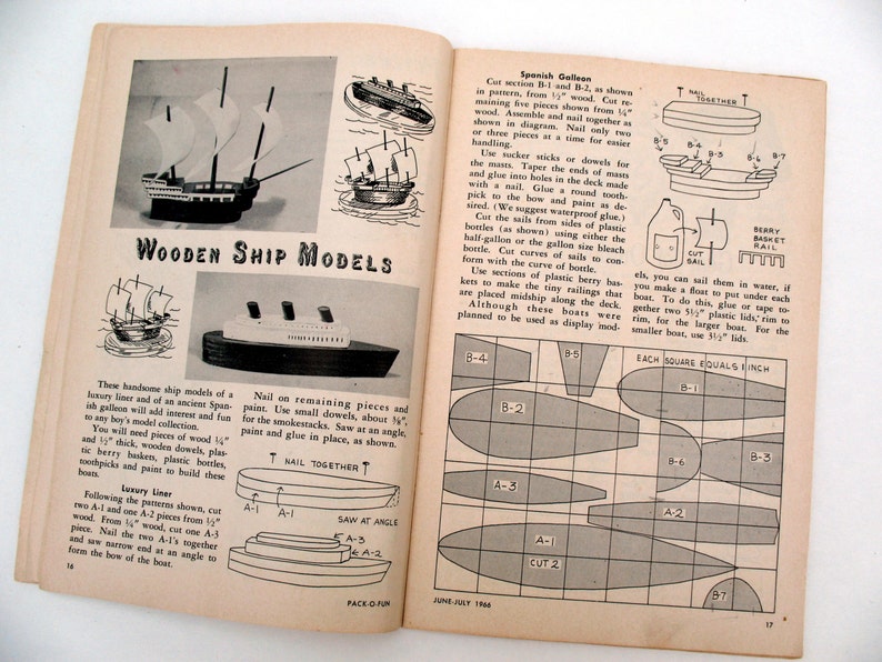 Pack-o-fun Scrap Craft Magazine June July 1966 Upcycling Recycling in ...