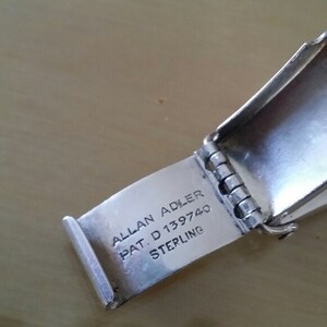 Allan Adler Very Rare Sterling Silver Link Bracelet 70.3 Grams Mid ...