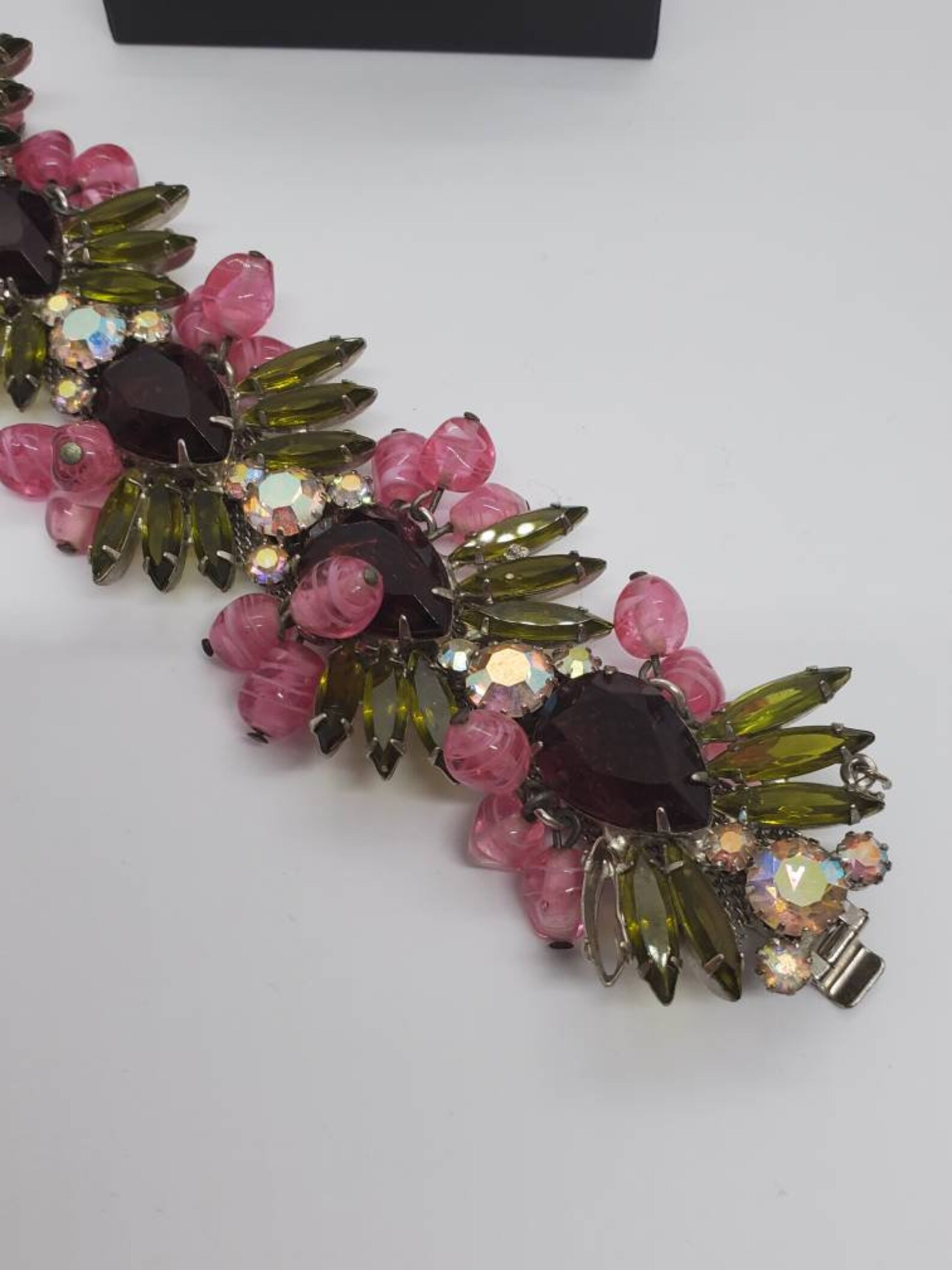 Juliana Book Aurora Borealis Watermelon Pink Apple Green and - Etsy