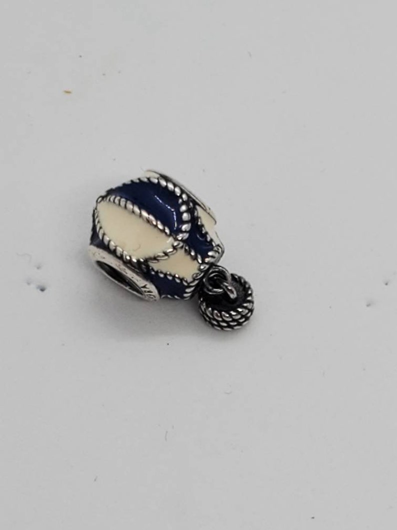 Pandora Blue and White Enamel Sterling Silver Hot Air Balloon - Etsy