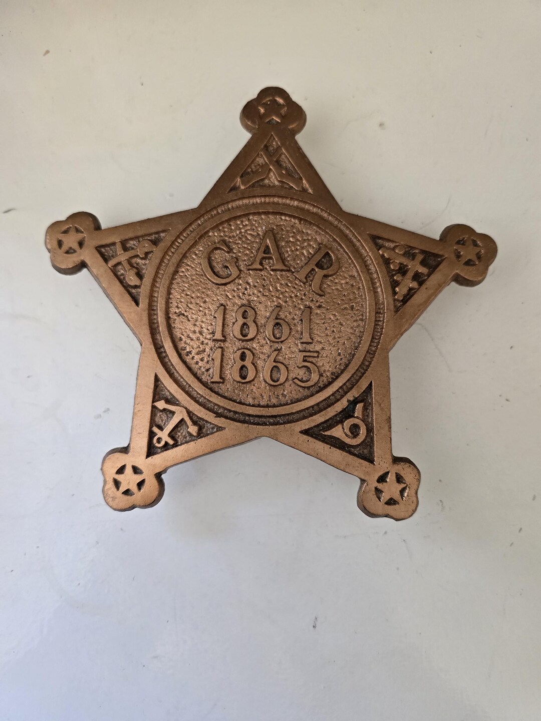 Grand Army of Glory GAR 1861 1865 CAST BRONZE Grave Marker - Etsy