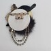 Bonetto 1980s Rhinestone and Fur Clock Brooch Bolo Tie Very Glamorous ...