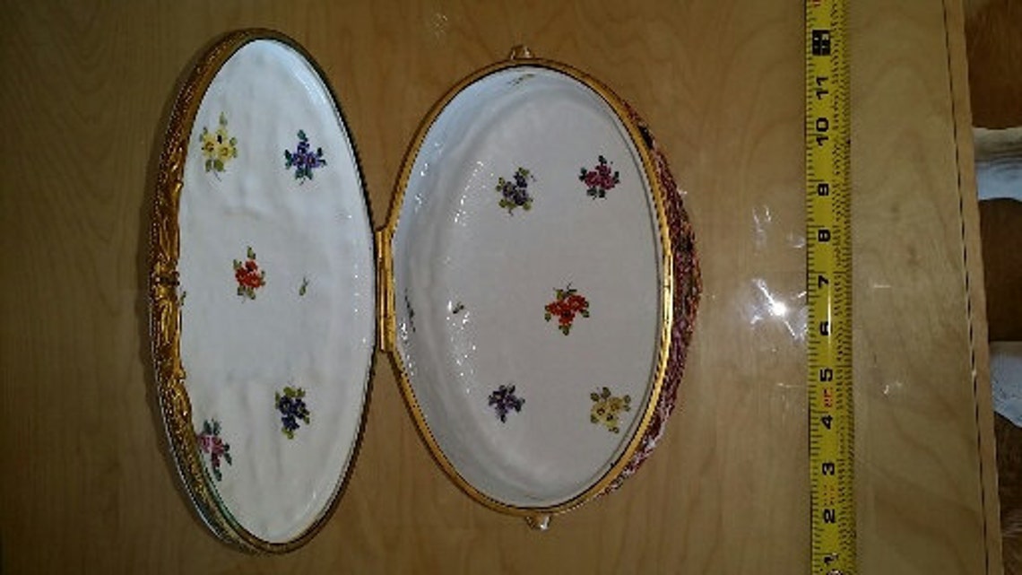 Capodimonte Italian Royal Coat of Arms Trinket Box Made in - Etsy