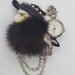 Bonetto 1980s Rhinestone and Fur Clock Brooch Bolo Tie Very Glamorous ...