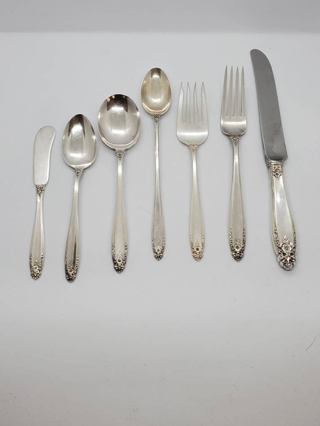 International Sterling Silver Prelude Pattern Full Service for 8 63 ...