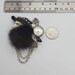 Bonetto 1980s Rhinestone and Fur Clock Brooch Bolo Tie Very Glamorous ...