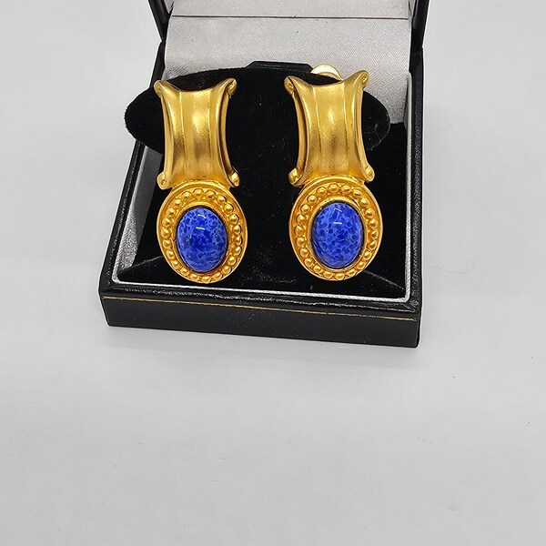 Lapis Earrings - Etsy