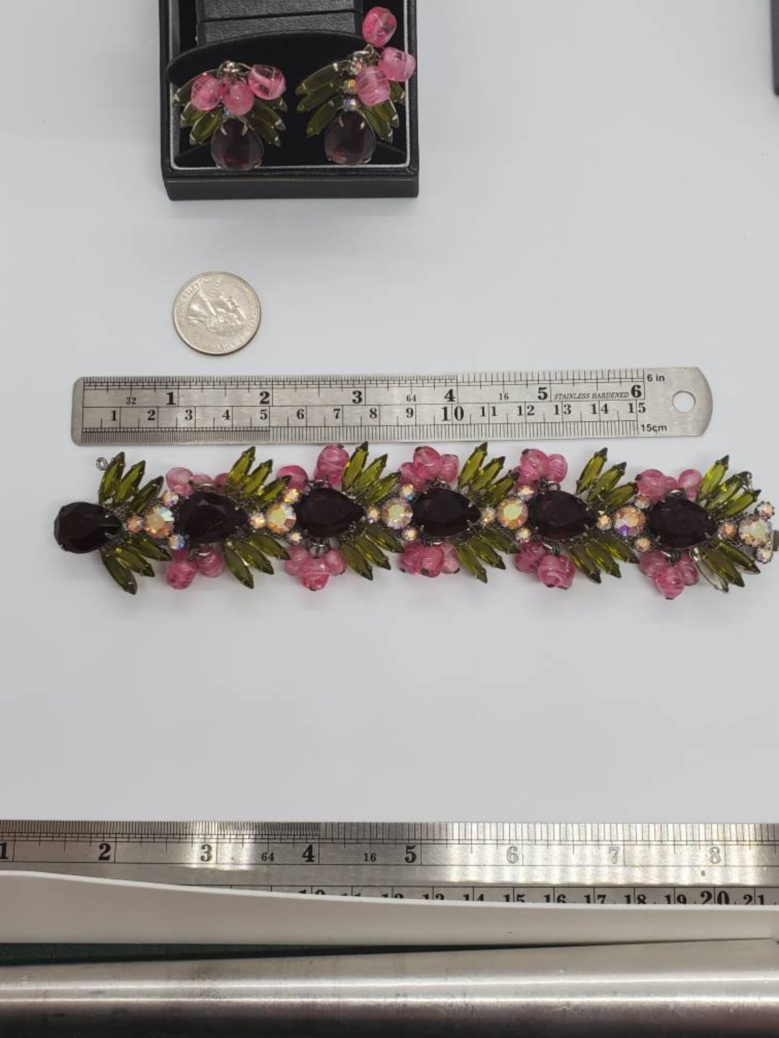 Juliana Book Aurora Borealis Watermelon Pink Apple Green and - Etsy