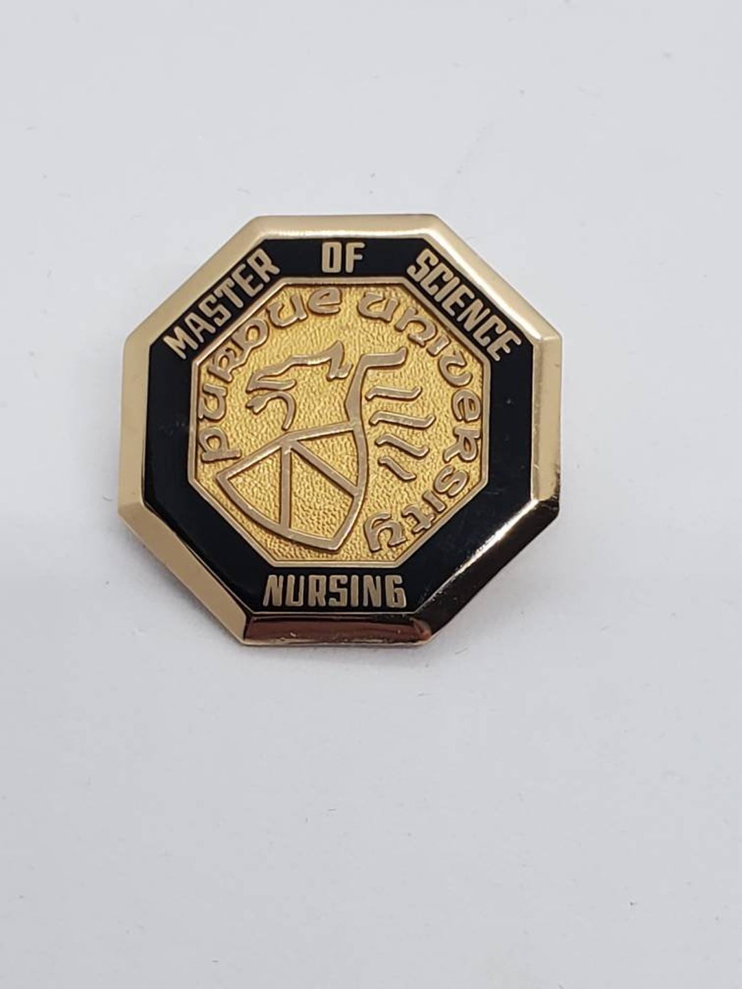 Antique Purdue University Master of Science 10 Karat Yellow Gold and ...