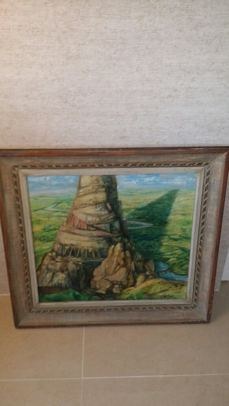 Frederic Taubes "tower of Babel" Original Work of Art 1950's - Etsy