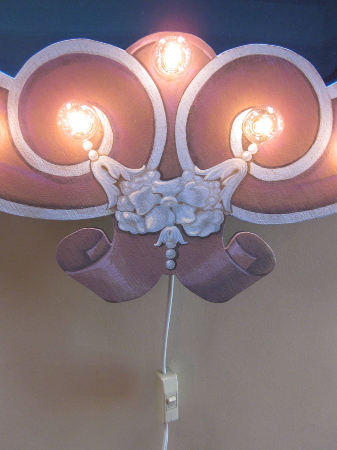 Blue Mirror Light up Painted Carousel Panel - Etsy