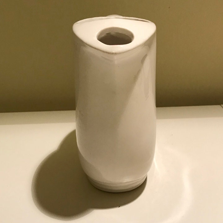 Vintage Edwin Knowles White Utility Ware Pitcher With Fruit Decoration ...