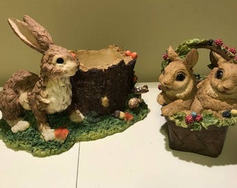 Rabbit with basket | Etsy