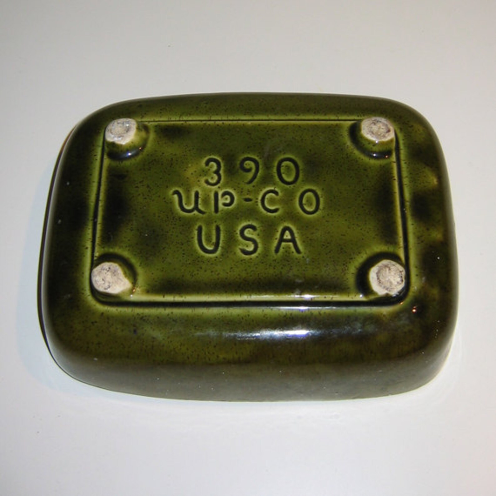 Vintage Ungemach Pottery Co, UPCO USA Green Glaze Planter, Numbered 390 ...