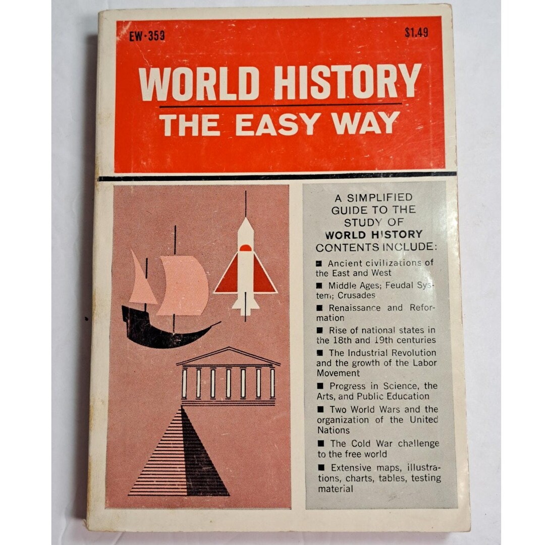World History the Easy Way Vintage Book 1959 Paperback - Etsy