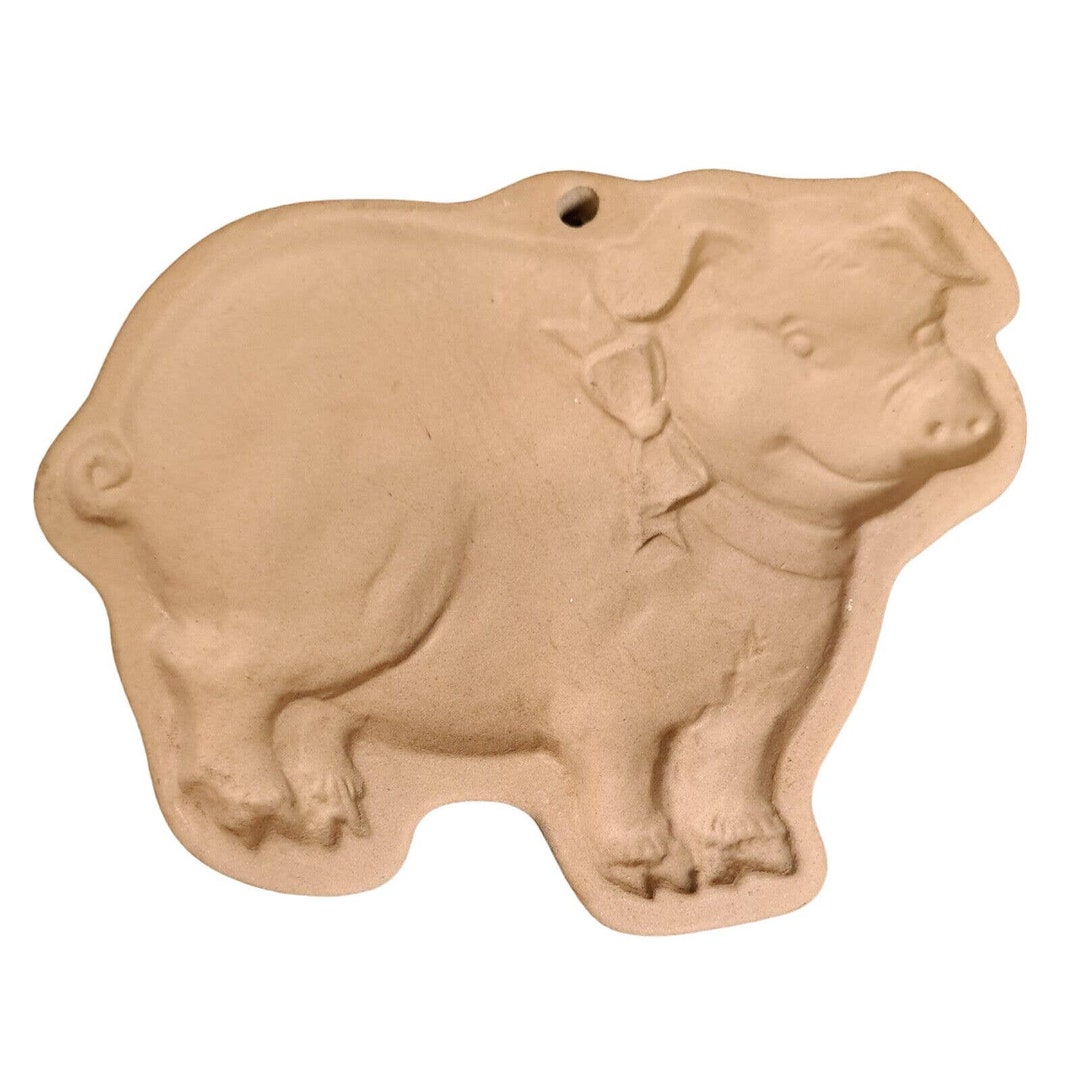 Brown Bag Cookie Art Pig Mold Oven Proof Decorative Unused Vintage 1984 ...