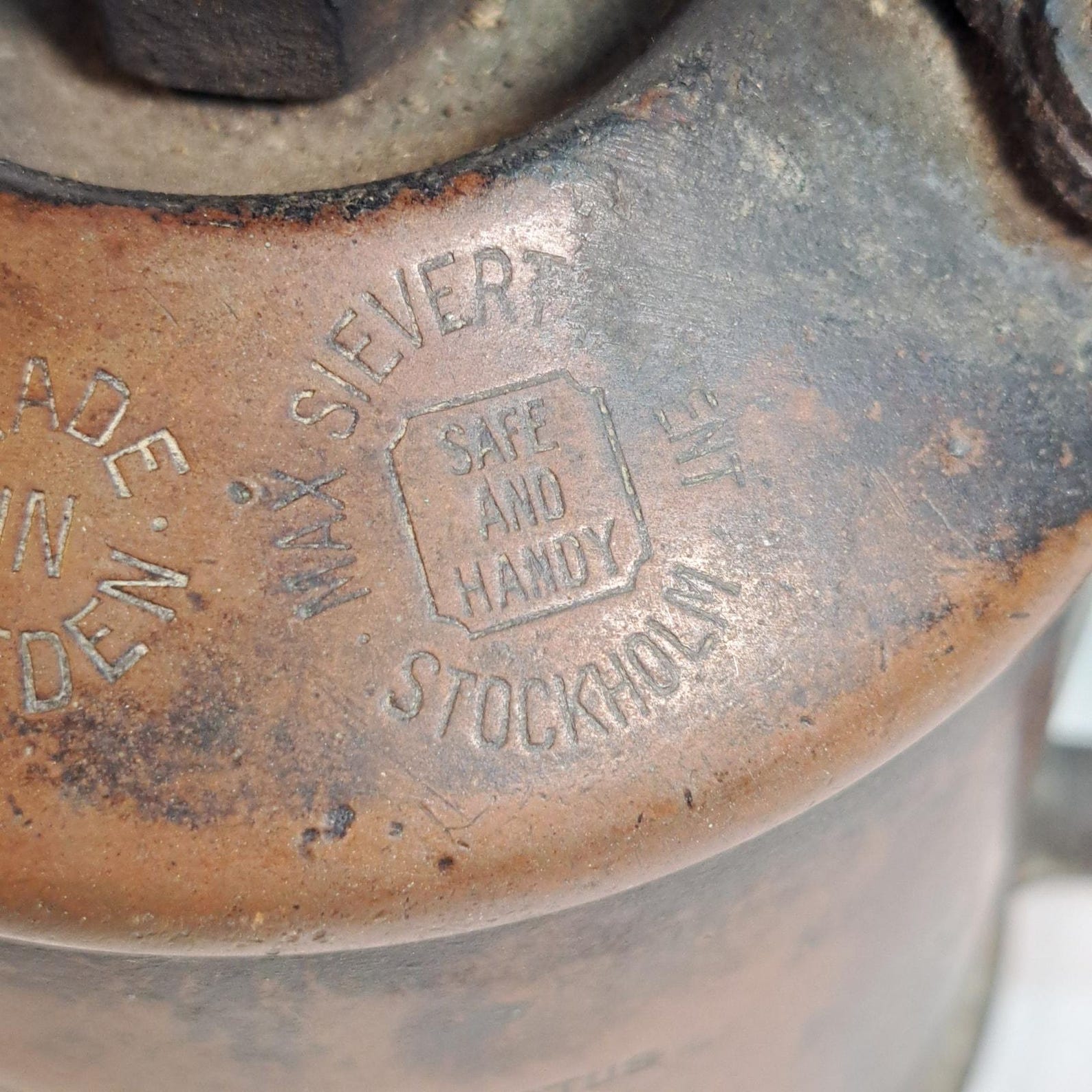Vintage Antique Original Max Sievert Apparatus Stockholm Sweden Blow ...
