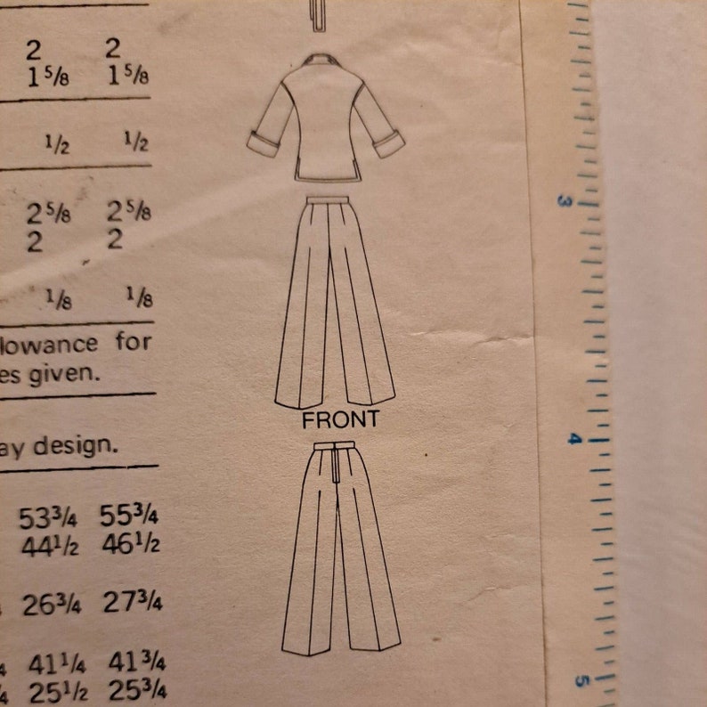 Vintage 1976 Sewing Pattern Butterick 4125 Miss 8 Dress Tunic Pant Belt ...