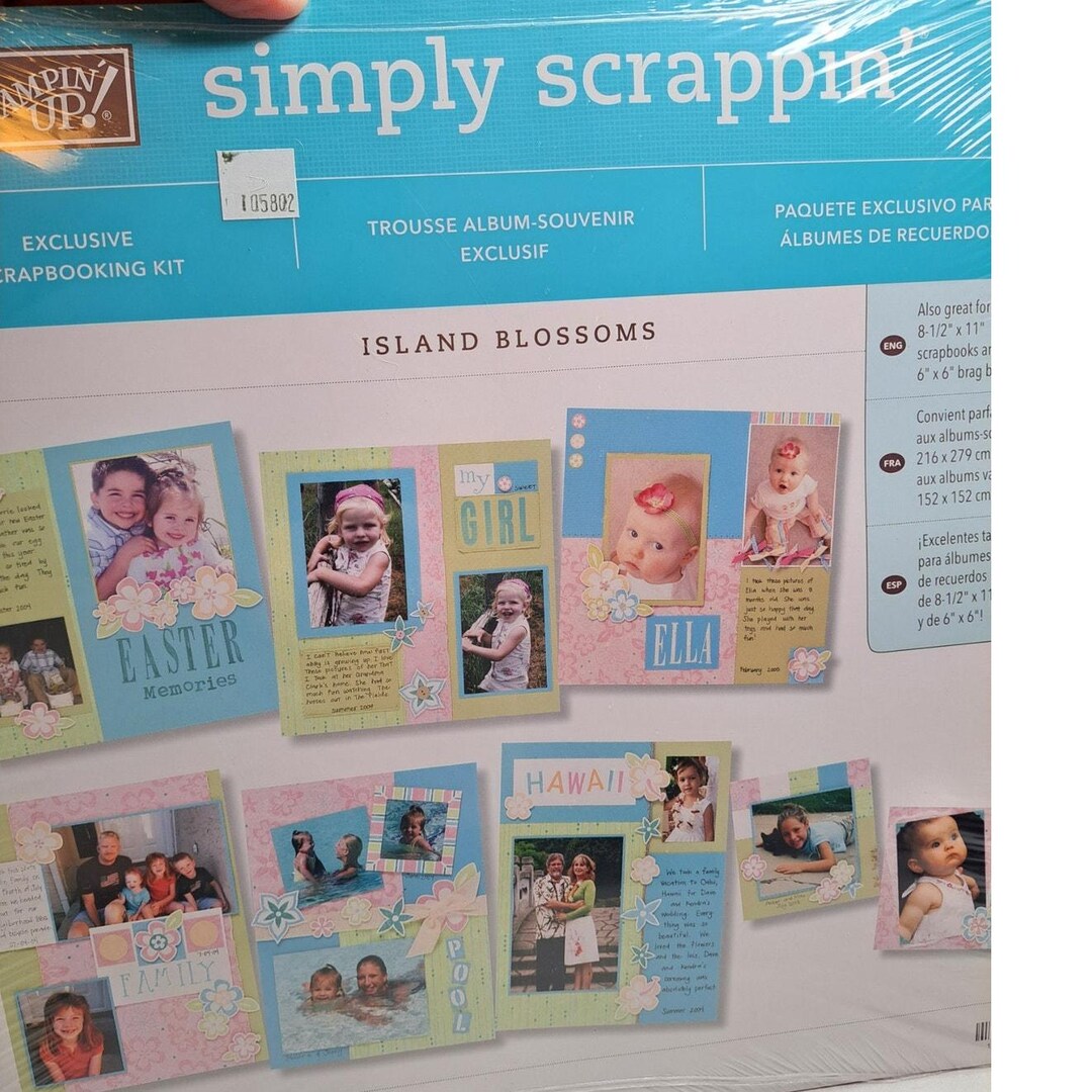Stampin' Up Simply Scrappin' Island Blossoms Scrapbook Paper Kit 105802 ...