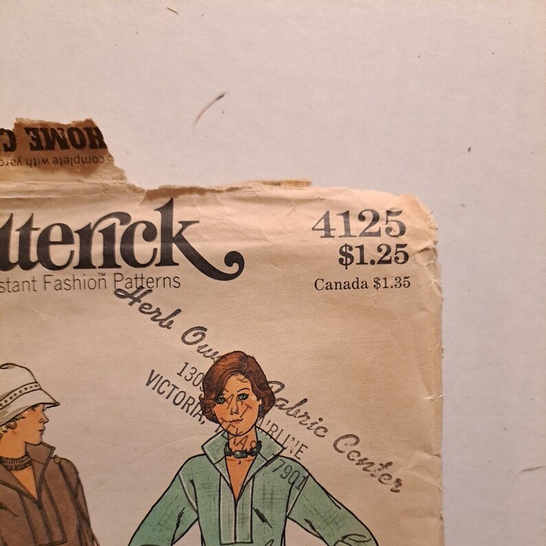 Vintage 1976 Sewing Pattern Butterick 4125 Miss 8 Dress Tunic Pant Belt ...