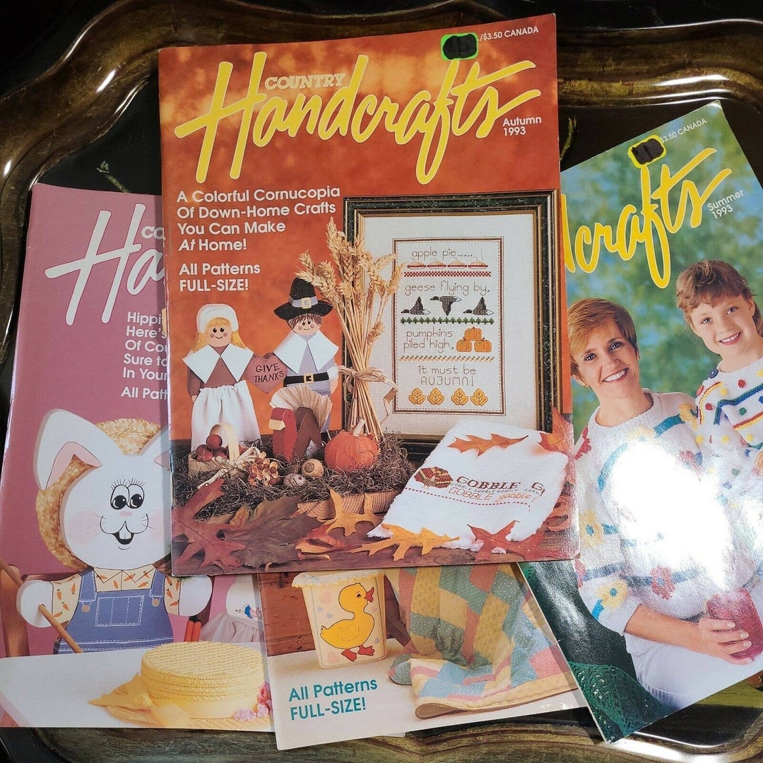 Country Handcrafts Vintage Magazine 4 Bazaar Spring - Etsy