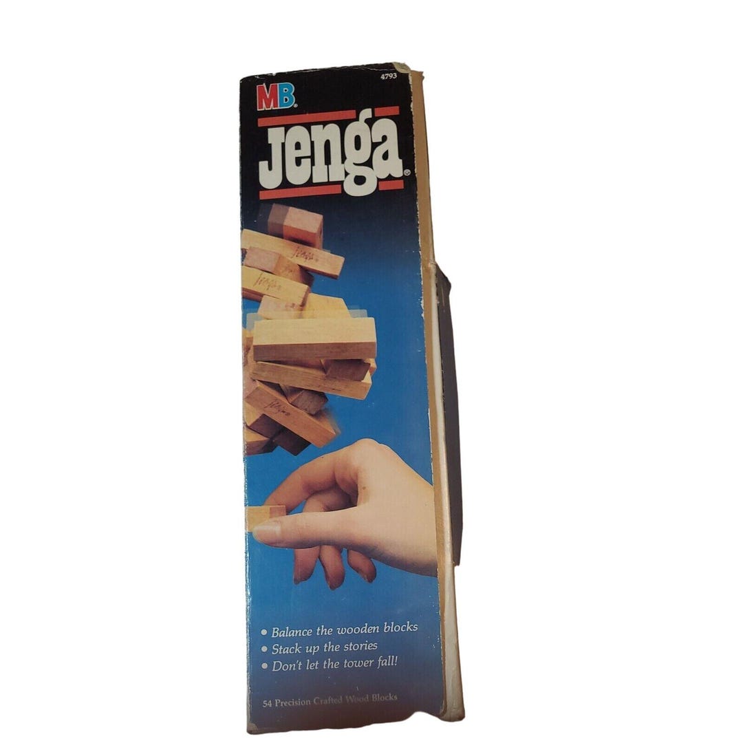 Vintage Jenga - Original 1986 Milton Bradley Game - Complete - Etsy